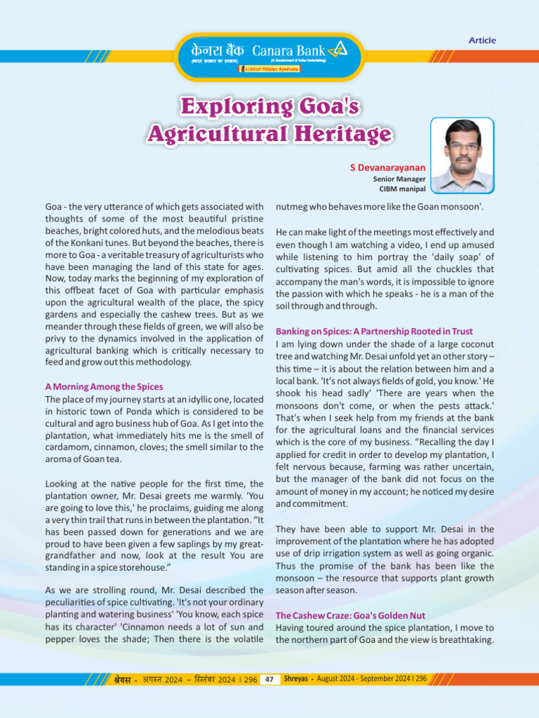 Shreyas Aug Sep 2024 Article Deva | PDF | Agriculture