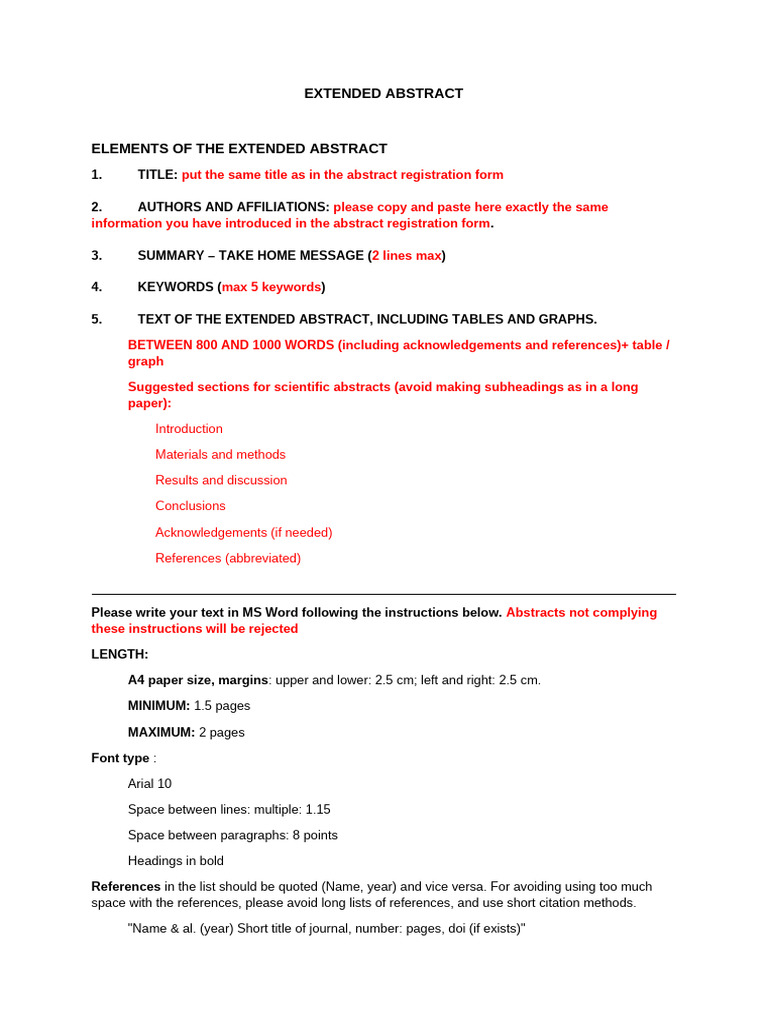 Extended Abstract Norms | PDF | Abstract (Summary)
