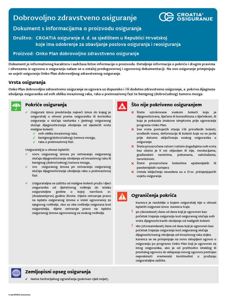 Onko Plan - IPID | PDF