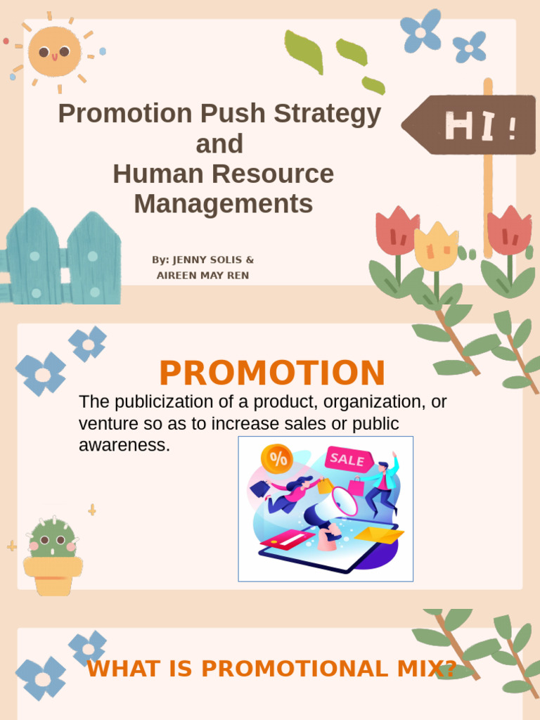 Push Promotion Strategies Explained | PDF | Marketing | Brand