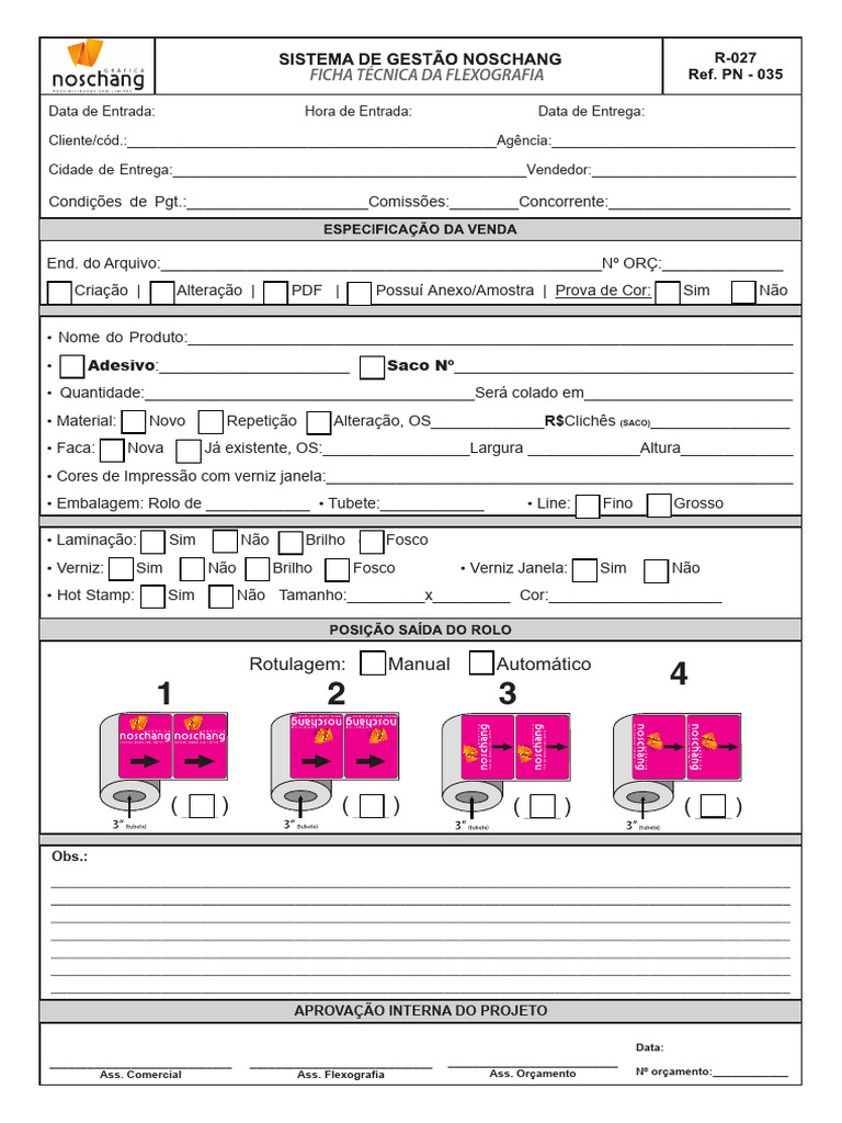 FICHA TÉCNICA DE FLEXOGRAFIA | PDF