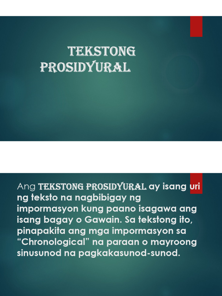 Tekstong Prosidyural | PDF