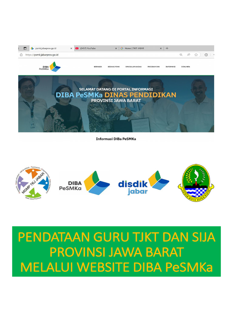 PENDATAAN GURU TJKT DAN SIJA MELALUI WEB DIBA PeSMKa | PDF
