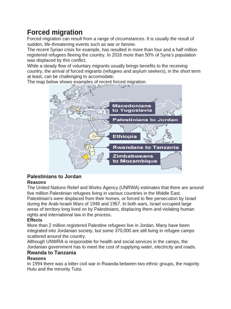 Migration - Forced Migration | PDF | Refugee | Human Migration