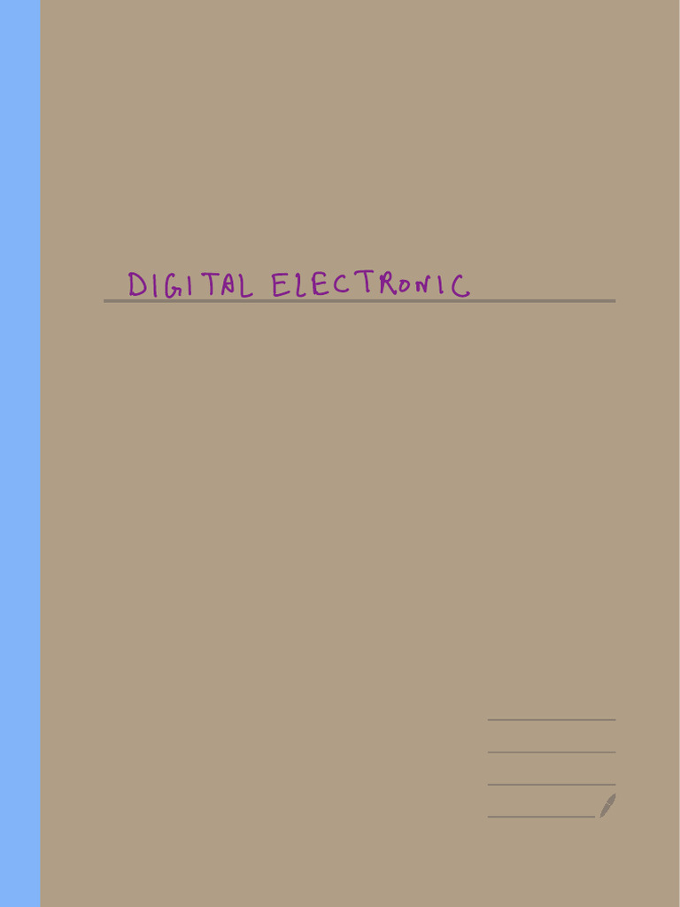 Digital Electronics | PDF | Digital Electronics | Computer Architecture