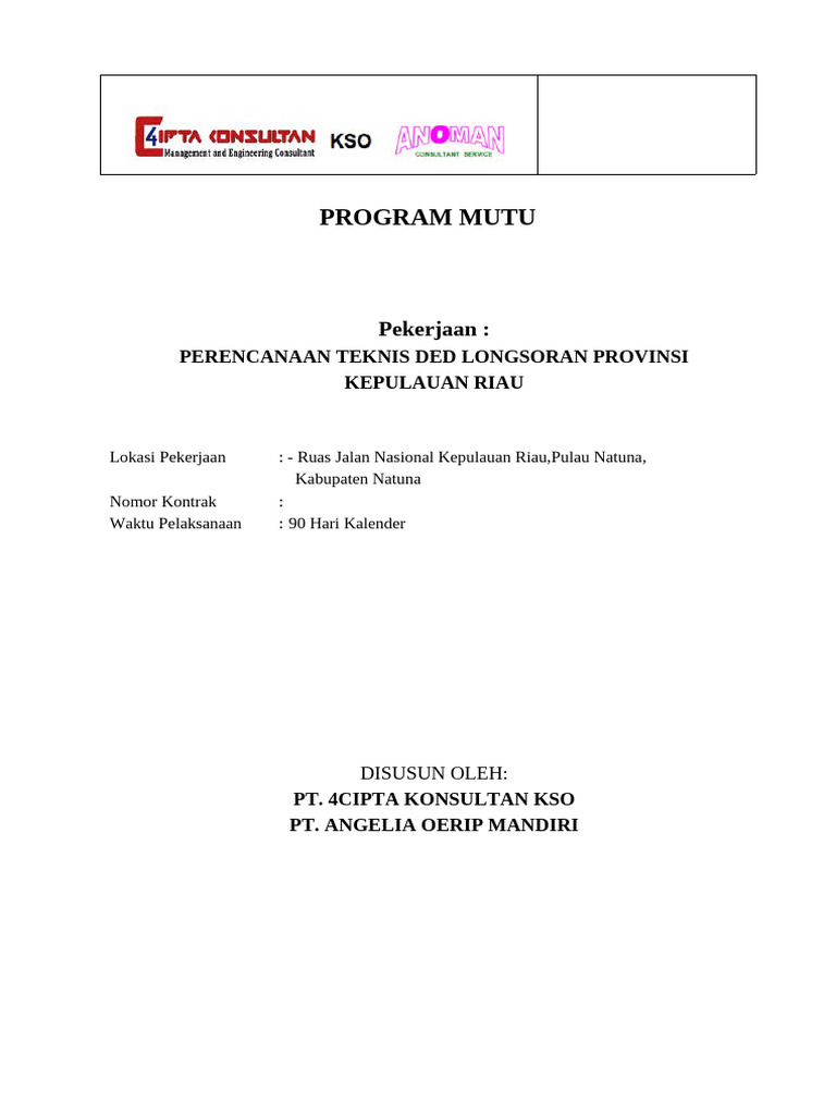 Program Mutu Natuna | PDF