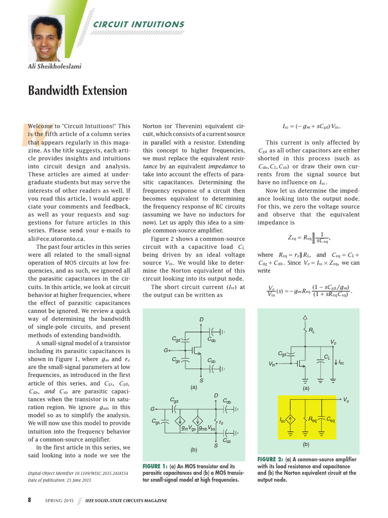 Sheikholeslami2015 - Bandwidth Extension | PDF | Electrical Impedance ...