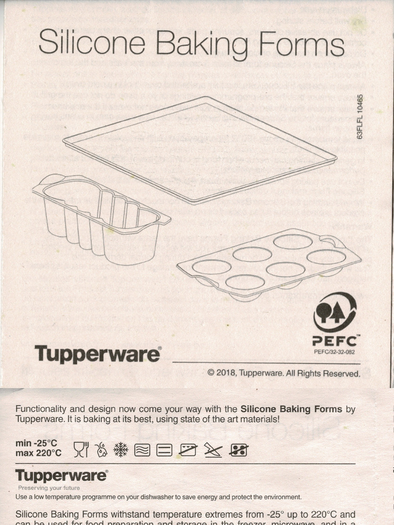 Tupperware Silicon Forms 2 | PDF