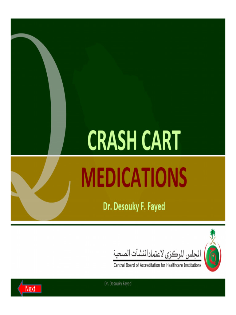 Crash Cart Medication Guidelines | PDF | Pharmacy | Drugs