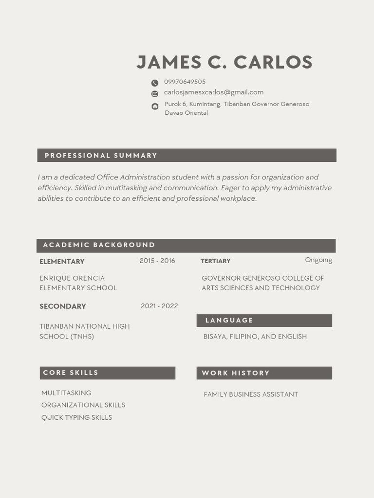 Resume James | PDF