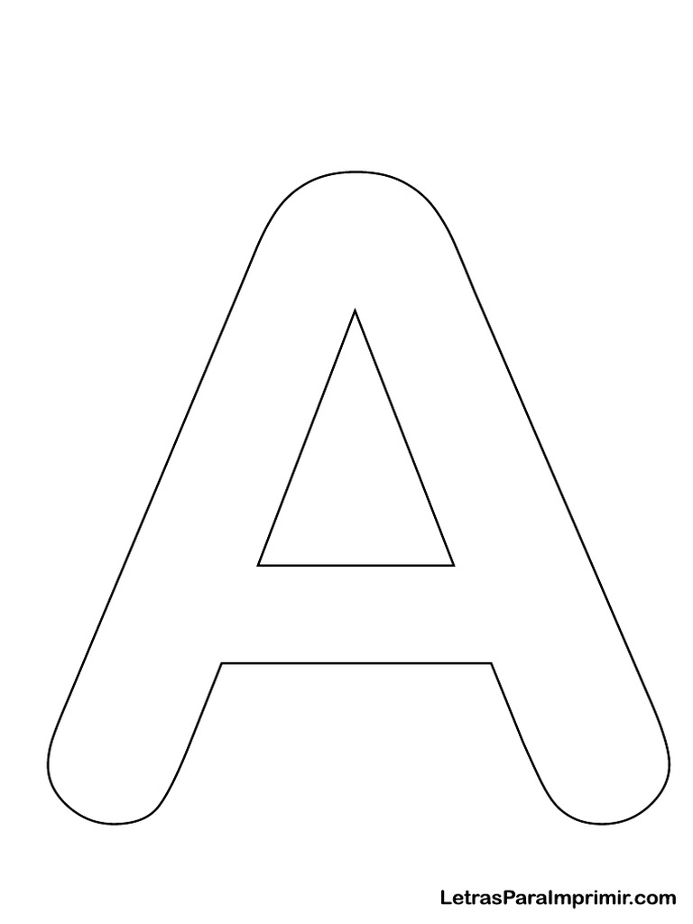 Letras Para Colorear 1 | PDF