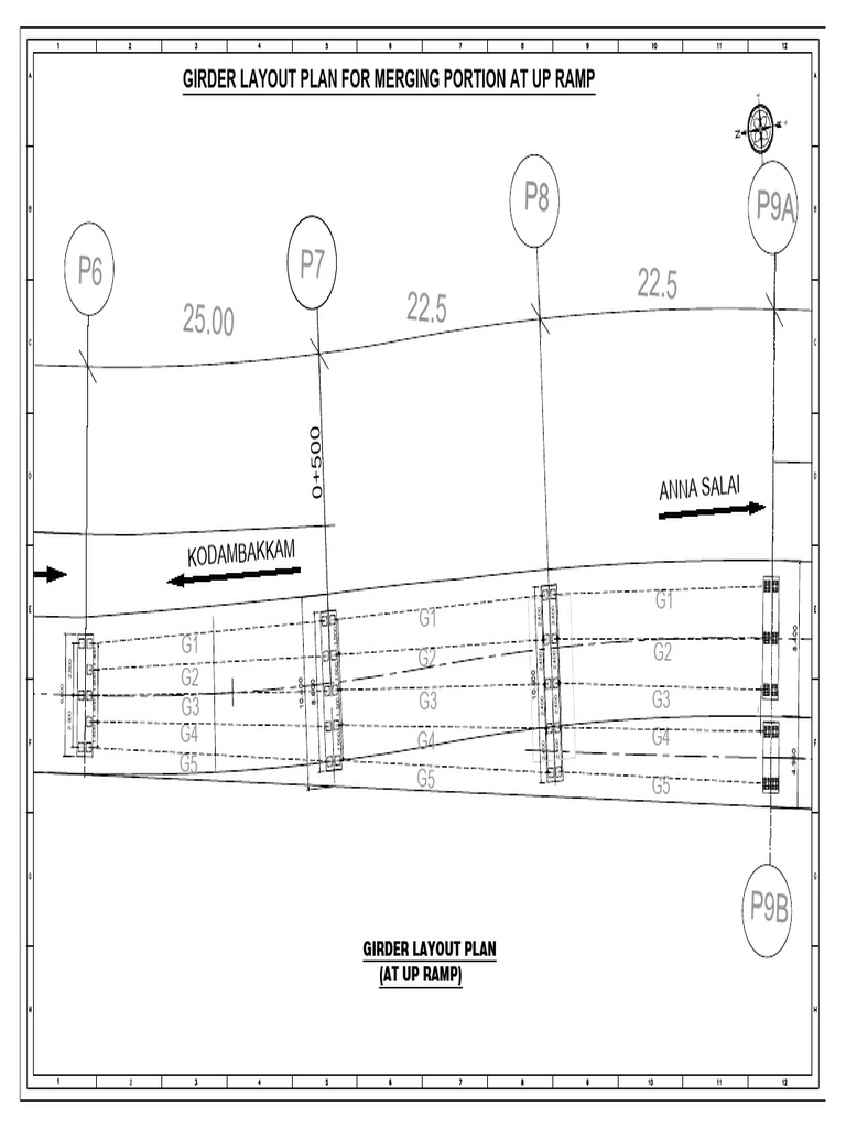 Girder layout-UP RAMP-R | PDF