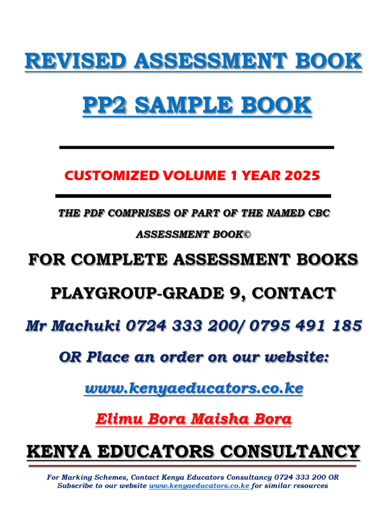 PP2 Assessment Book 2025 | PDF | Writing | Applied Linguistics