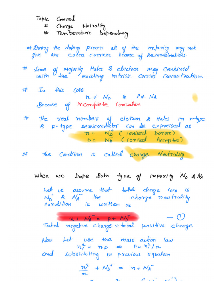 Charge Neutrality | PDF