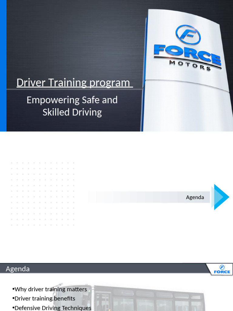 FML Presentation Driver Training Draft 2 | PDF | Driving | Traffic
