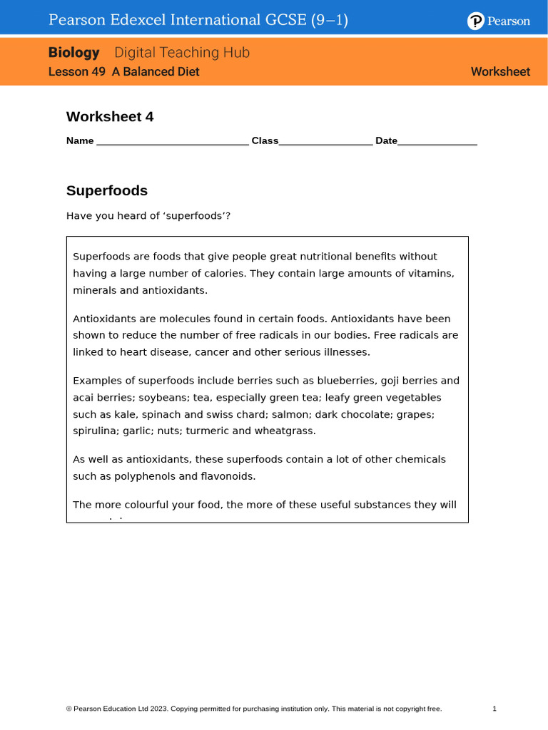 iG_Biology_Lesson49_Worksheet_4 (2) | PDF