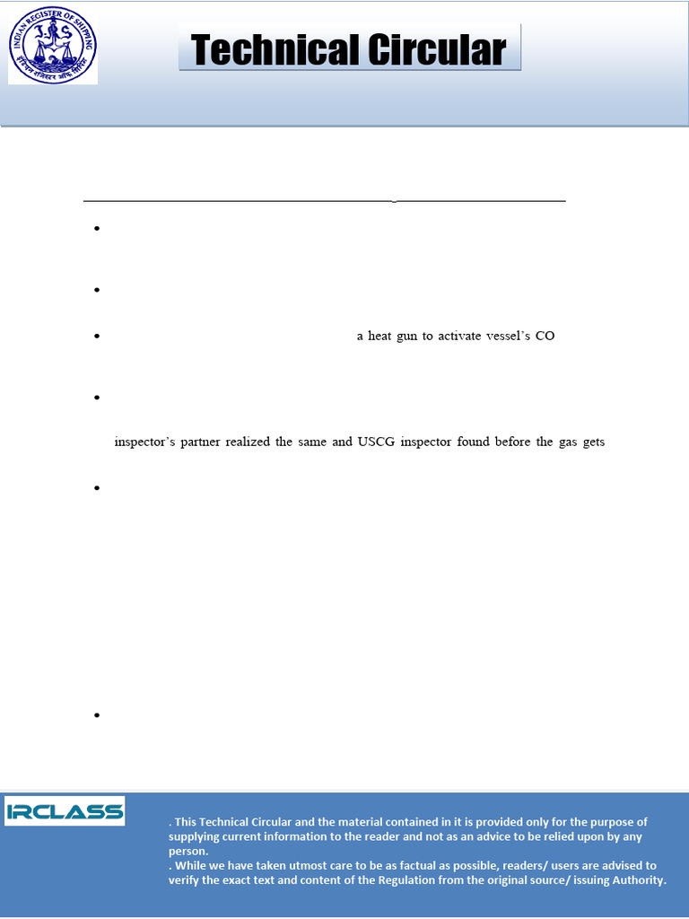 Technical Circular No 101 | PDF | Carbon Dioxide | United States Coast ...