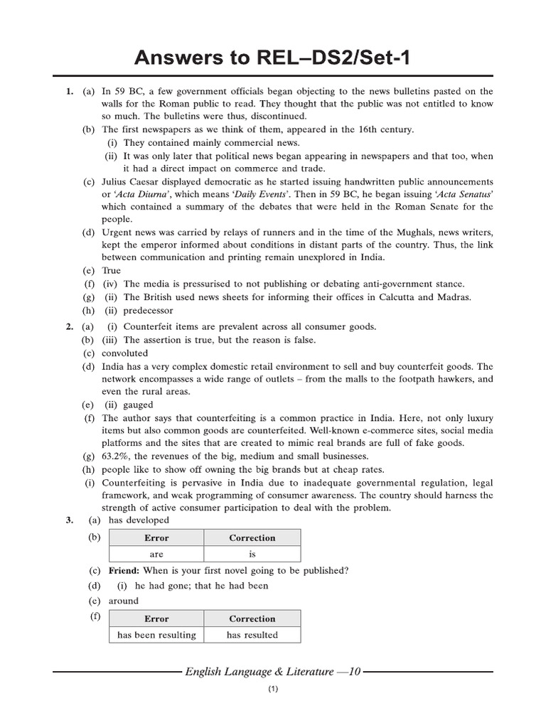 Eng Lang. & Lit. 10 Set_1_DS2 | PDF