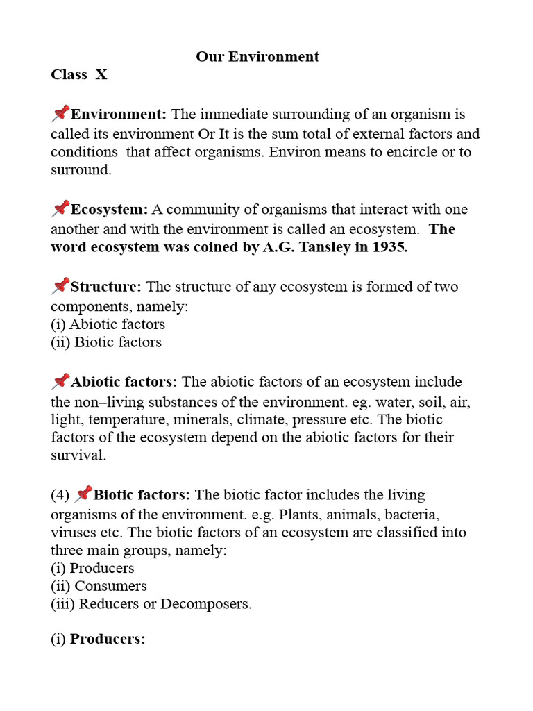 CONLIB OurEnvironmentclass10 20241019193354 | PDF | Ecosystem | Food Web