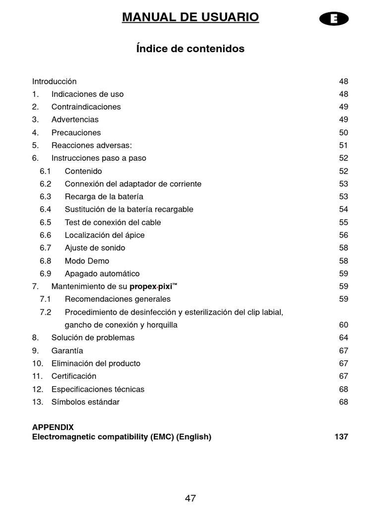 Manual Propex Pixi Español | PDF | Esterilización (Microbiología)