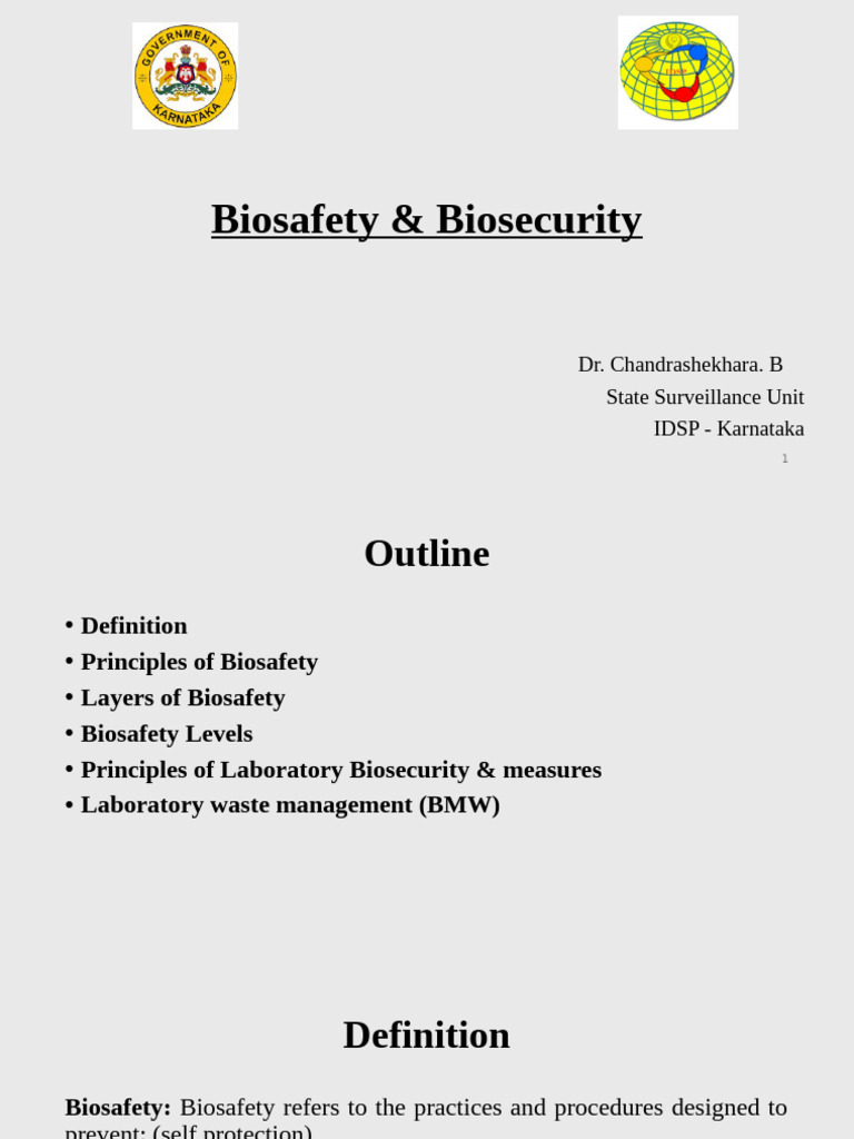 Biosafety & Biosecurity | PDF | Waste | Safety