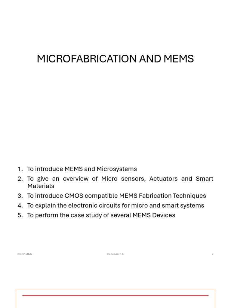 Introduction to MEMS and Microfabrication | PDF | Chemical Vapor Deposition | Sputtering