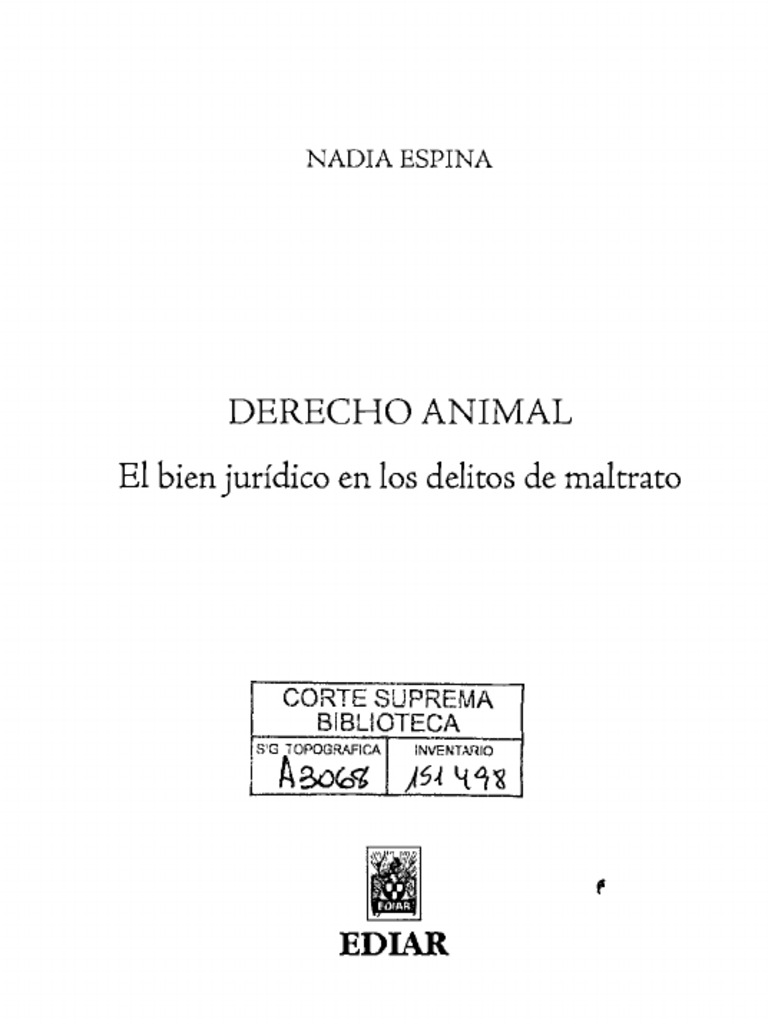 NADIA SPINA - El Bien Jurídico en Los Delitos de Maltrato | PDF ...