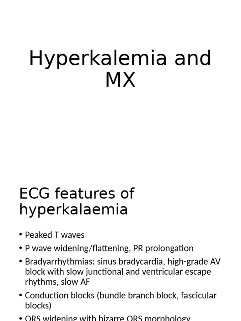 Hyperkalemia | PDF