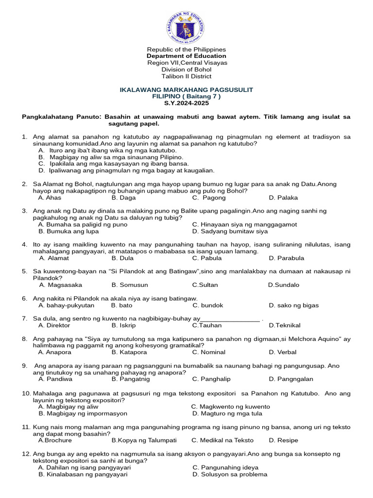 Q2 Test 2024-2025 | PDF