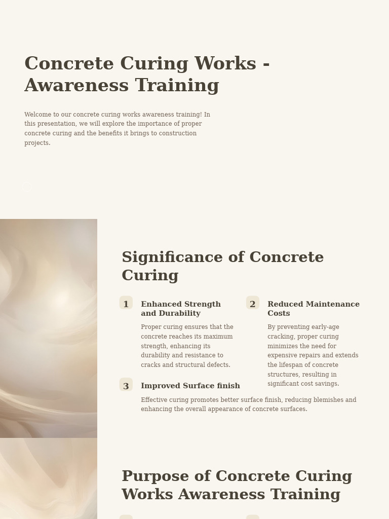 Concrete Curing Works | PDF | Concrete | Materials
