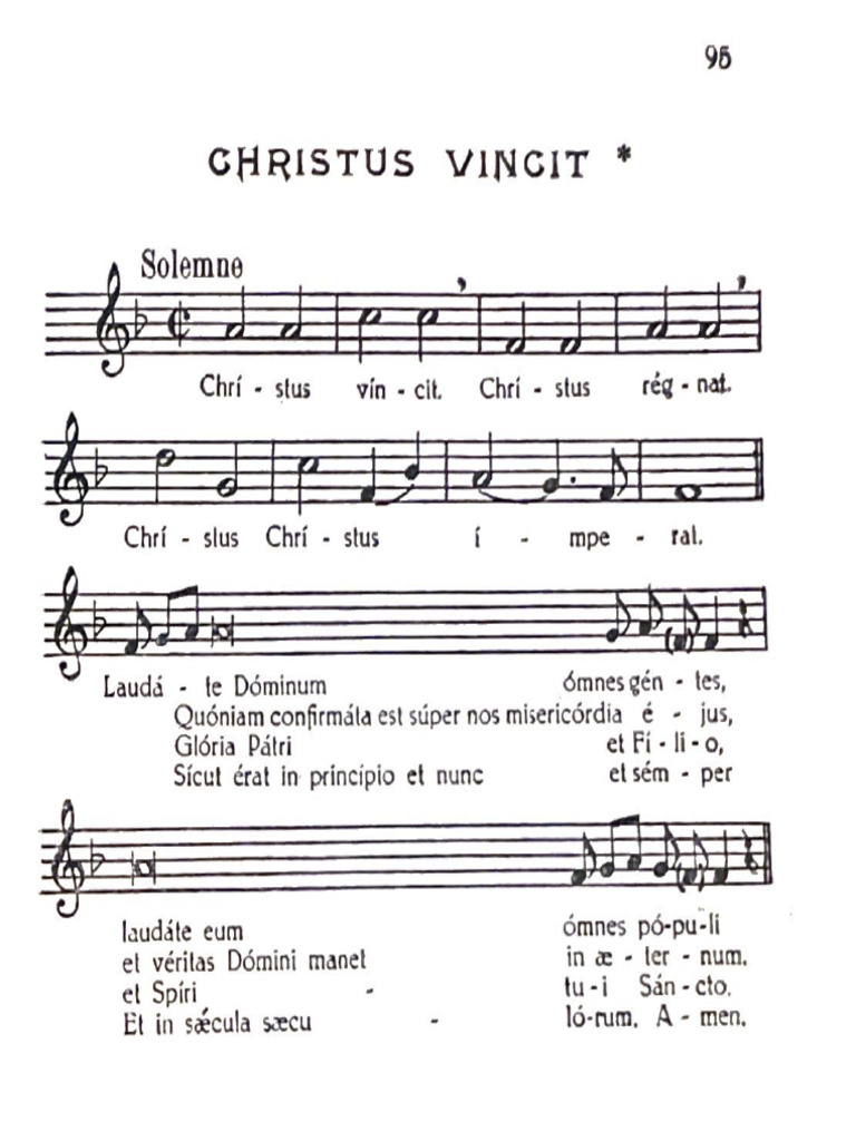 Christus Vincit | PDF