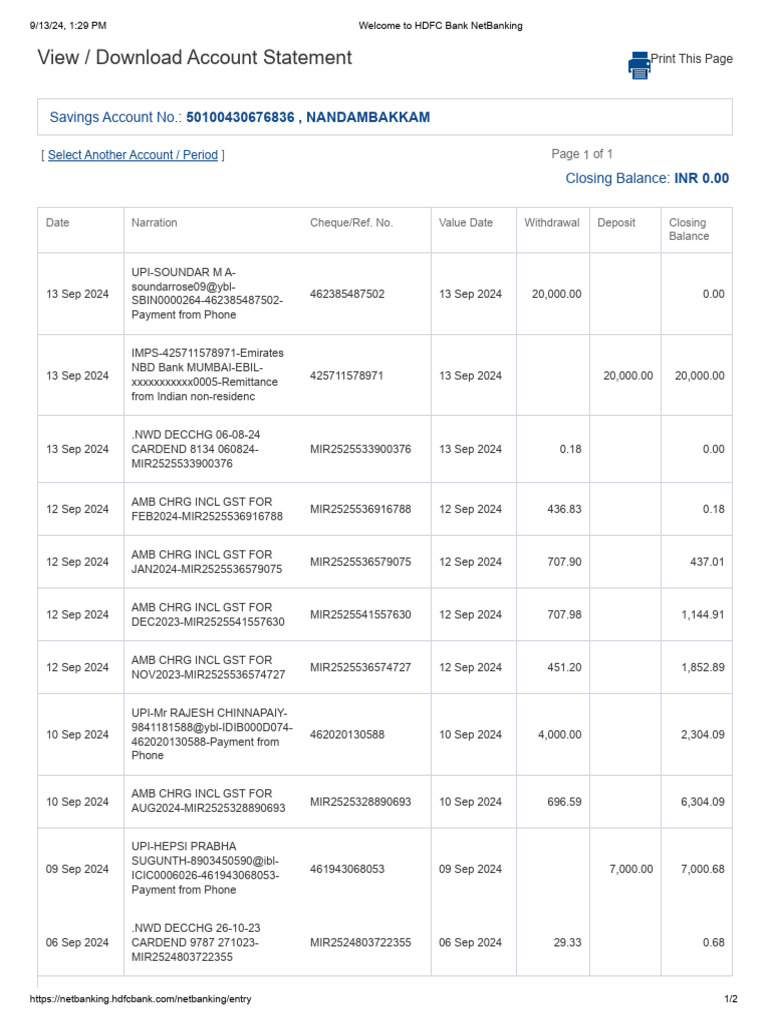 Welcome To HDFC Bank NetBanking | PDF | Banking | Financial Services