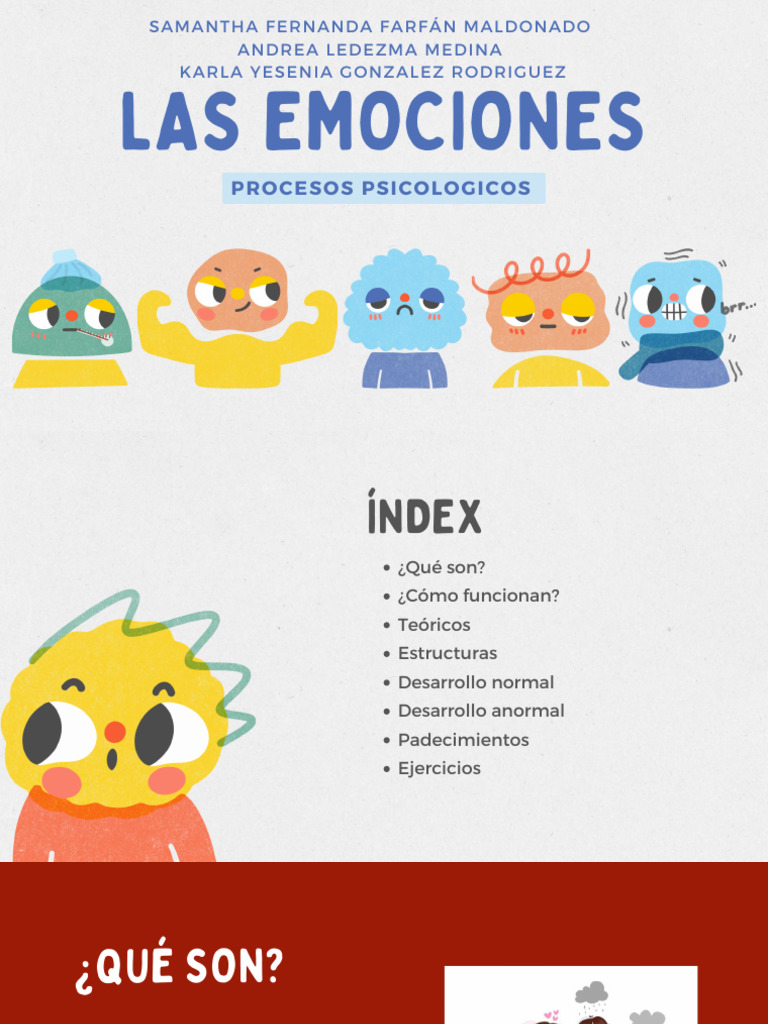 Procesos Emocionales y Desarrollo | PDF | Las emociones | Adultos