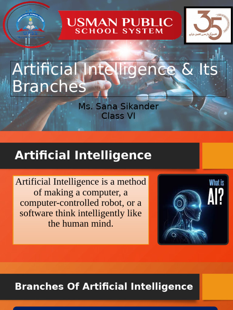 Artificial Intelligence And Its Branches Pdf 