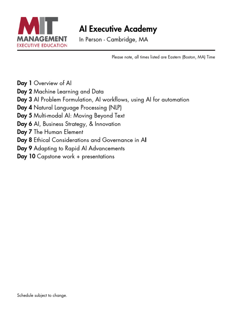 Aia Sample Schedule | PDF