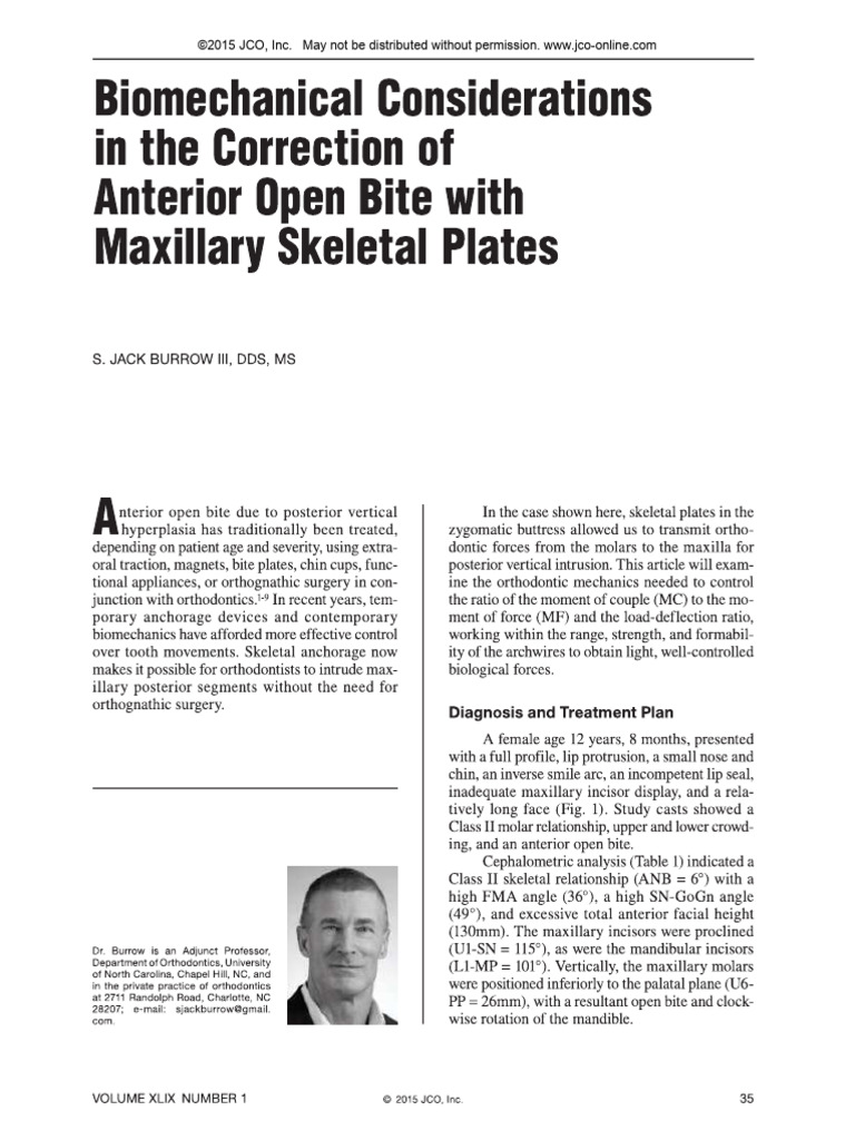 Molar Intrusion | PDF