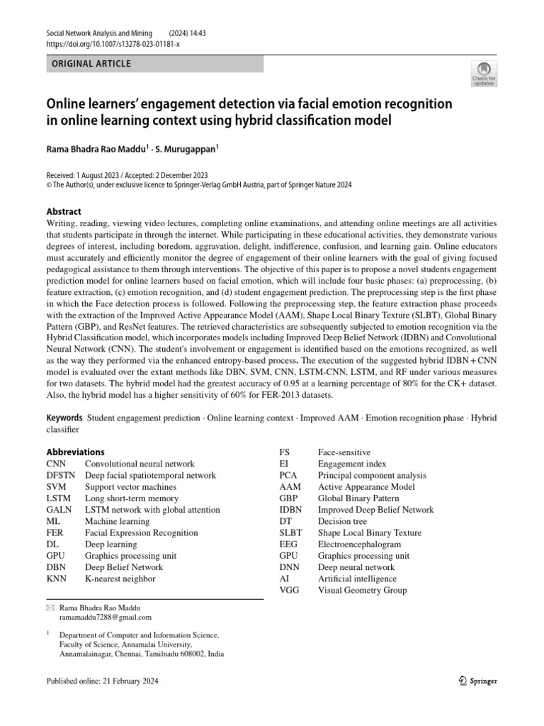s13278-023-01181-x | PDF | Deep Learning | Accuracy And Precision