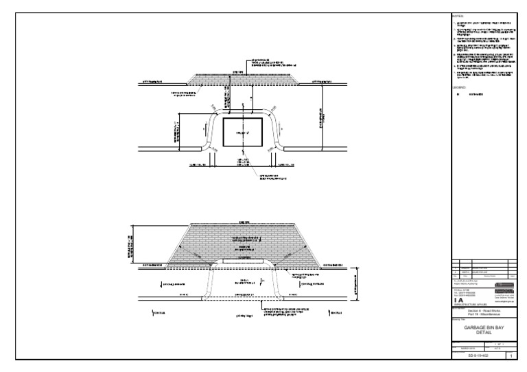 Garbage Bin Bay Detail SD 6-19-402 | PDF