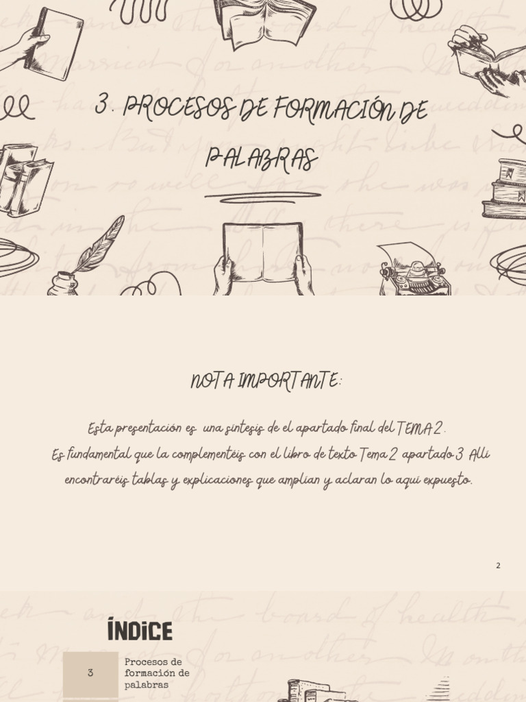 Procesos de Formación de Palabras | PDF | Palabra | Tipología Lingüística