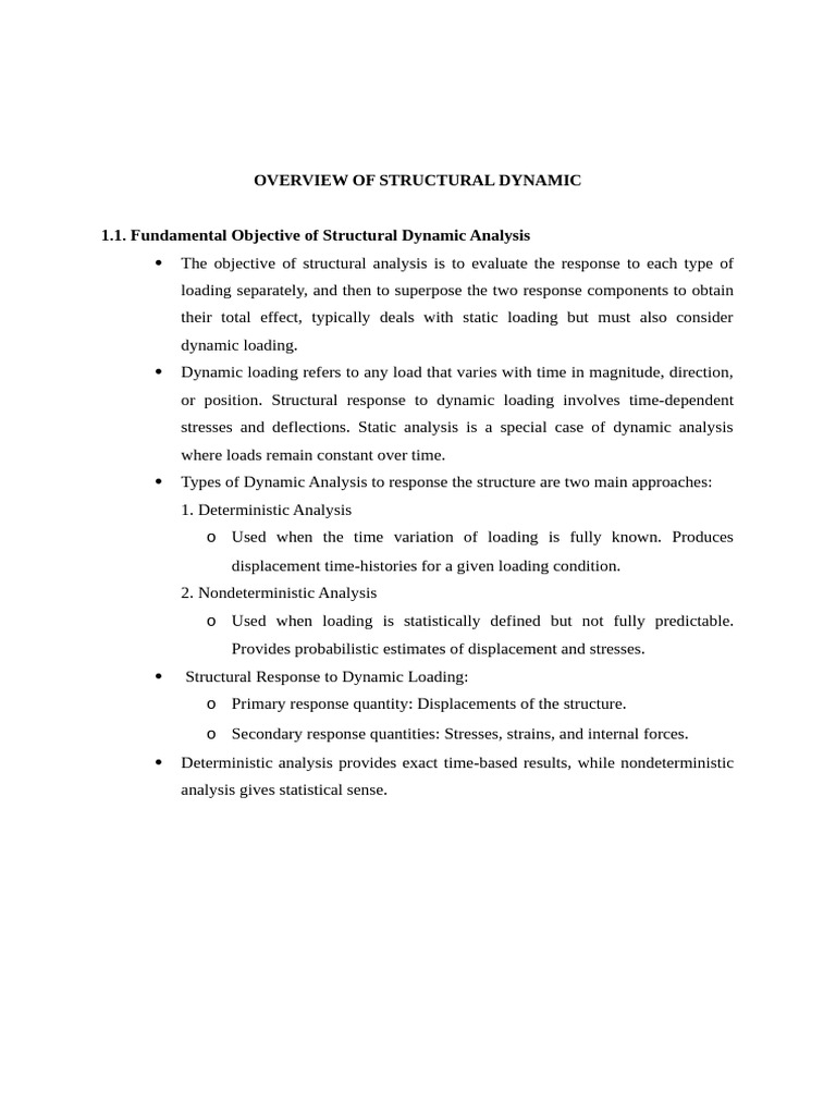 Structural Dynamic Analysis Guide | PDF