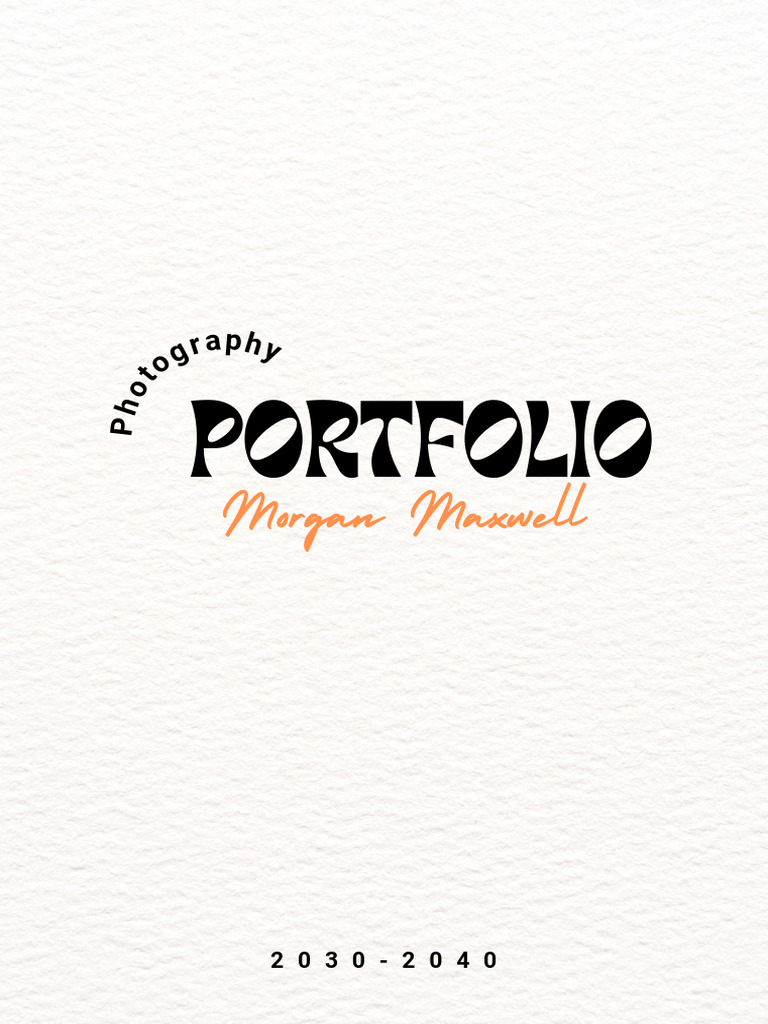 Minimalist Portfolio Cover Page - 20250205 - 095050 - 0000 | PDF