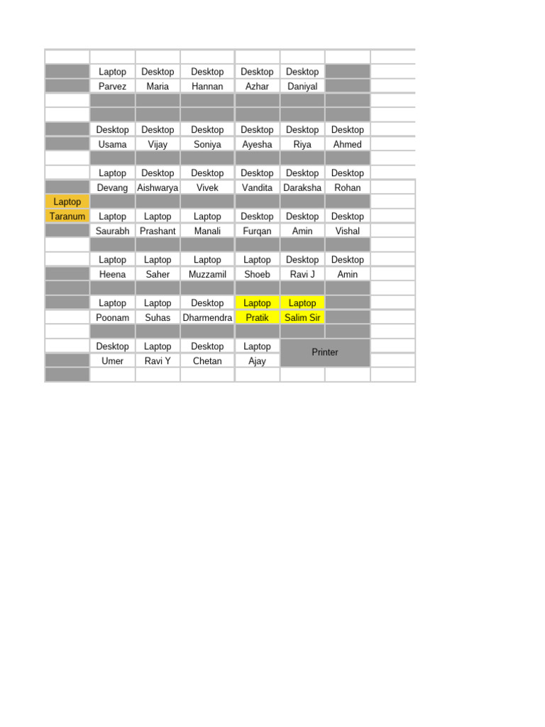Hotel ops- Floor seating Plan | PDF