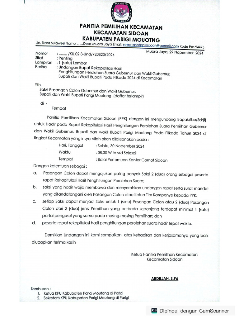 Und Rekapitulasi Kec | PDF