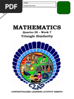 Unit 6 Study Guide (Answers) Similar Triangles PDF | PDF | Career & Growth