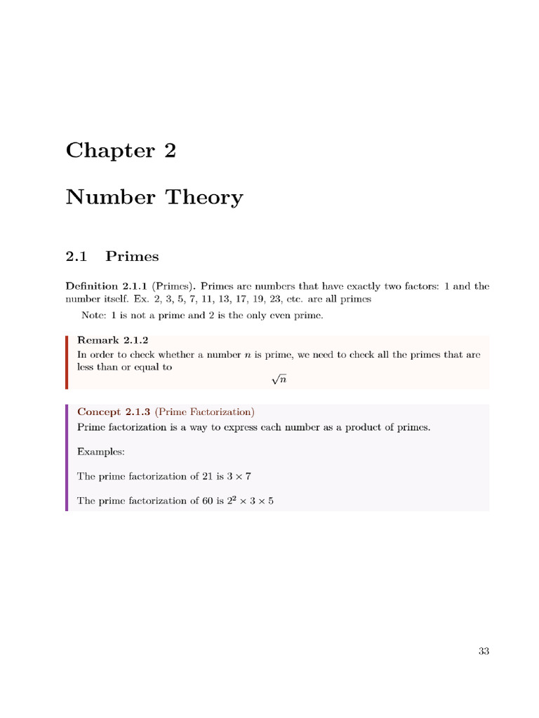 Number Theory | PDF