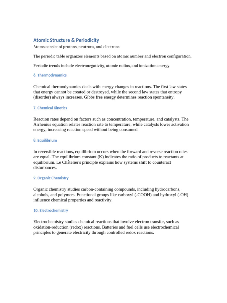 Atomic Structure & Periodicity | PDF