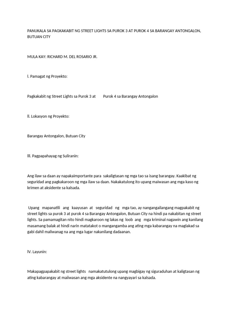 Panukala Sa Pag-Wps Office | PDF