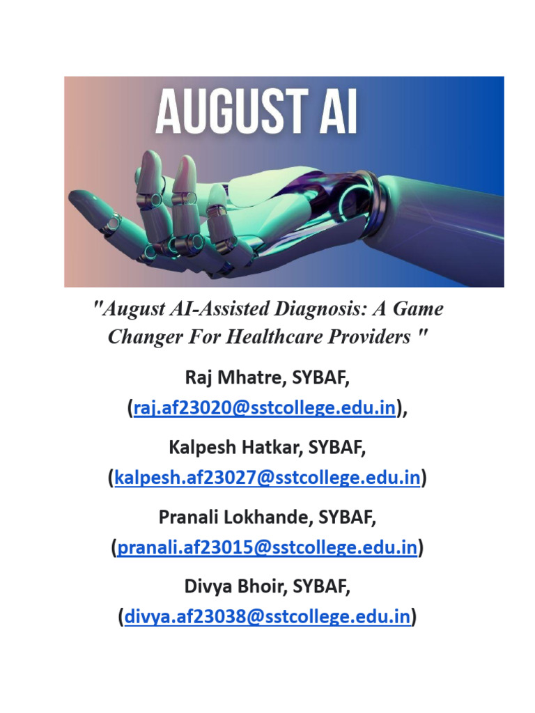 August AI: Transforming Healthcare Delivery | PDF | Artificial ...