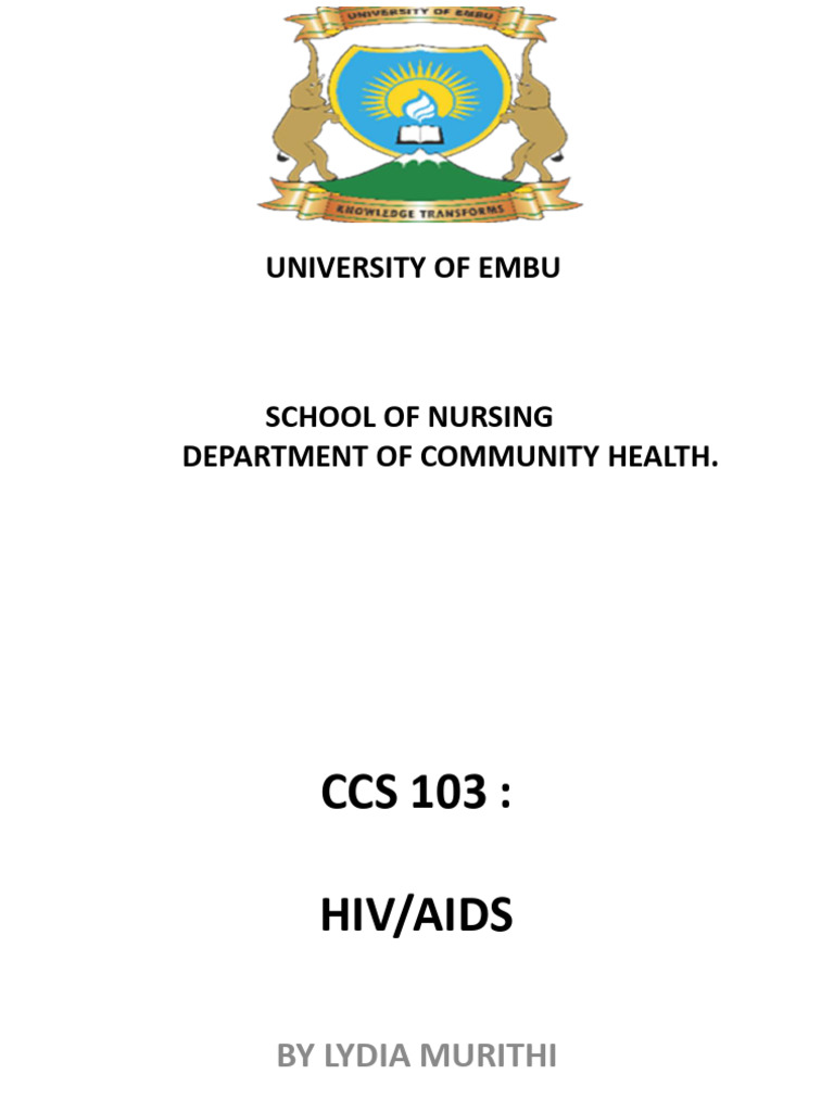 INTRODUCTION TO HIV AIDS (1) | PDF | Hiv/Aids | Hiv