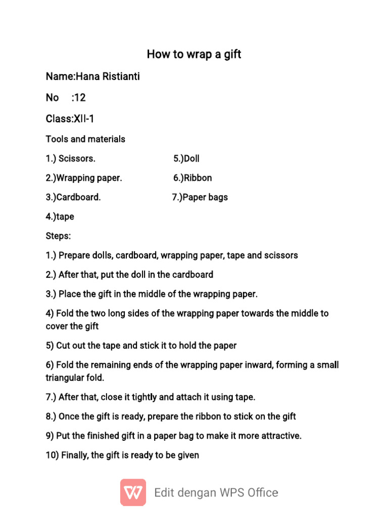 Gift Wrapping Guide: Step-by-Step Tips | PDF